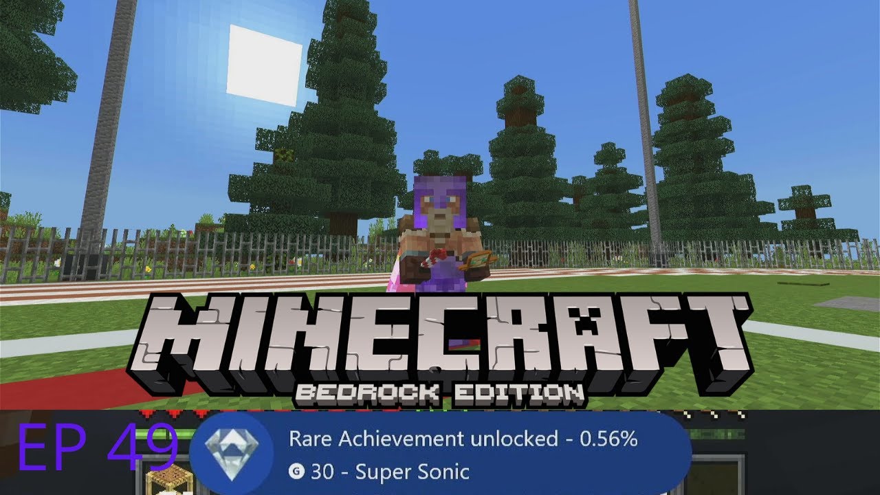 Let's Play: Minecraft Bedrock || EP 49 Super Sonic Achievement AND Our ...
