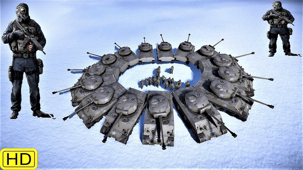 15 WW2 Sherman Tanks Enclose Mutant Soldiers Vs 2 Million Romans ...