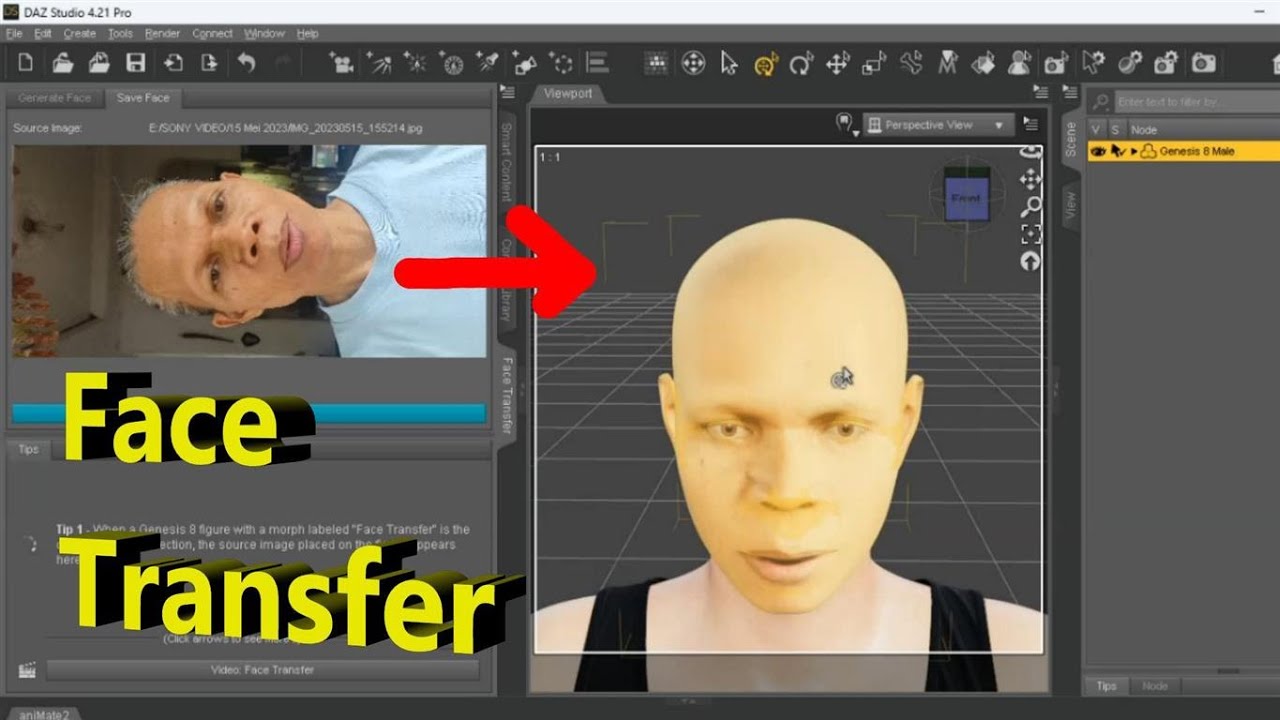 Plugin Face Transfer Digunakan Untuk Membuat Karakter Dasar Sesuai Foto ...
