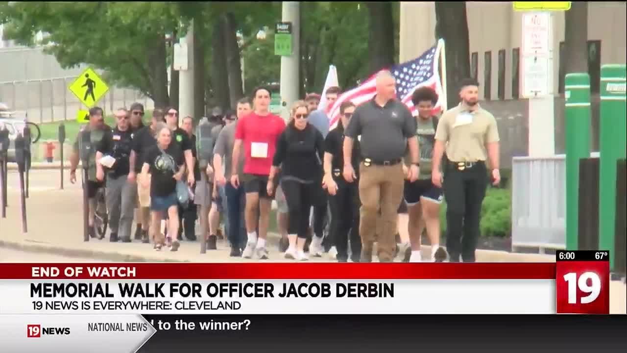 Cleveland firefighters walk for murdered Euclid Police Officer Jacob ...