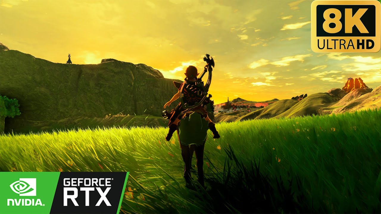 [8K] Zelda BOTW with Complete RT - Extreme Ray Tracing, Fov, Draw ...