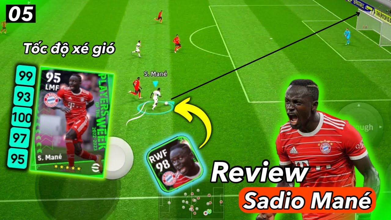 Review Sadio Mane POTW Trong eFootball Mobile• Tốc Độ Kinh Khủng Không ...