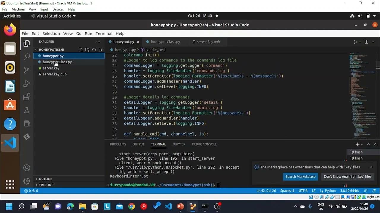 SSH honeypot - YouTube
