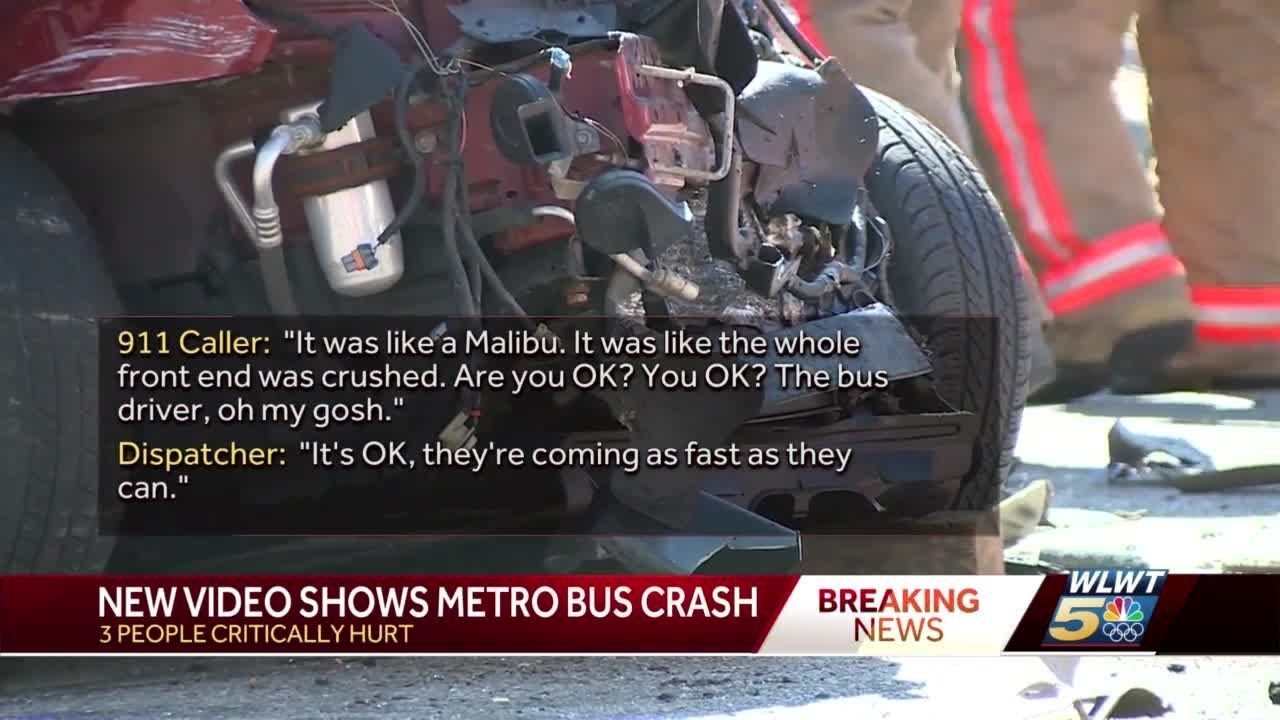 Video shows head-on crash with Metro bus that injured 12 people - YouTube