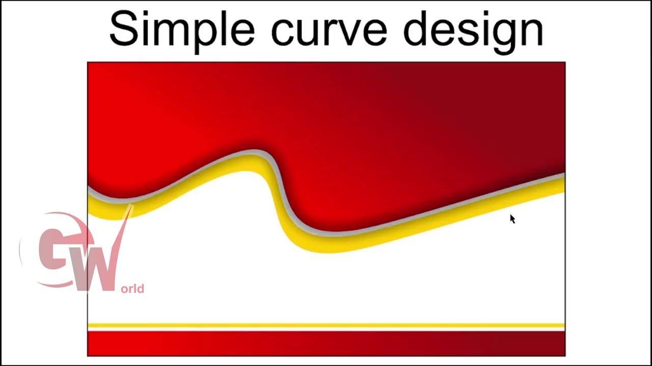 Master The Art Of Coreldraw With This Mesmerizing Simple Curve Design | Coreldraw - YouTube