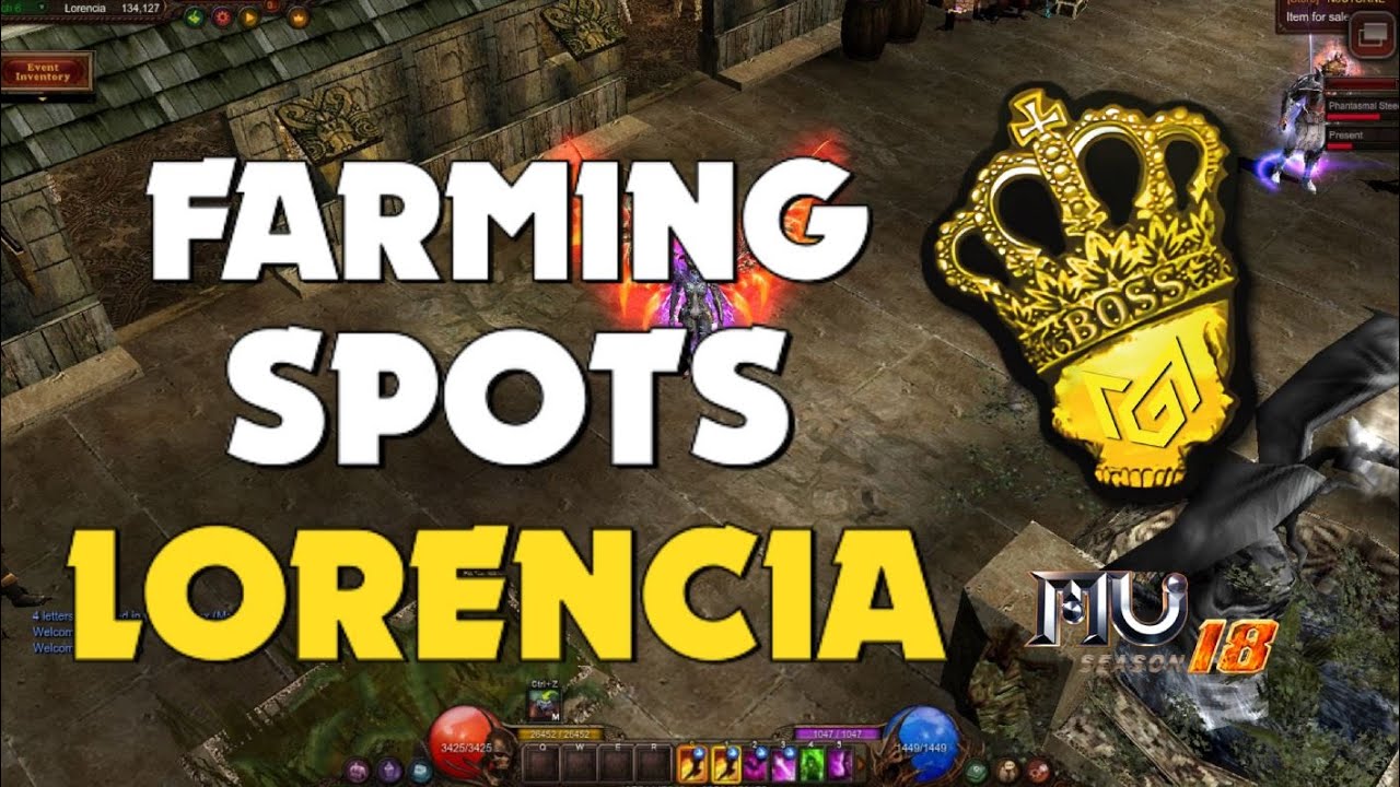 ⚡️ Farming Spots Lorencia 😱 How To Level in Mu Online Guide 💰 Mu Online ...