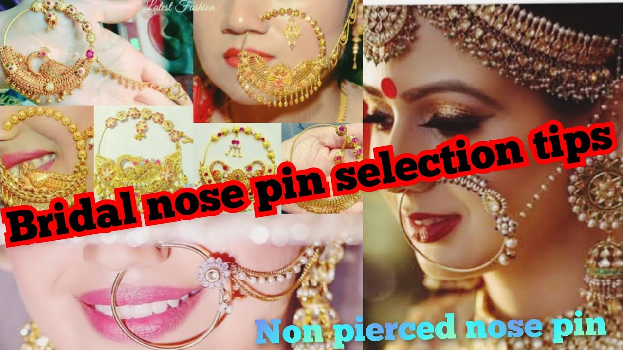 how to select bridal nath | how to select bridal nose pin | bridal nath ...