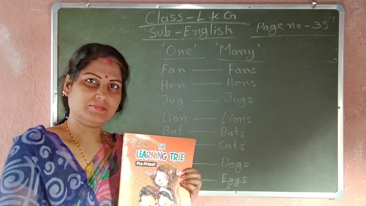 ONE & MANY | SUB:-ENGLISH | CLASS:-L.K.G | simple way to learn one ...