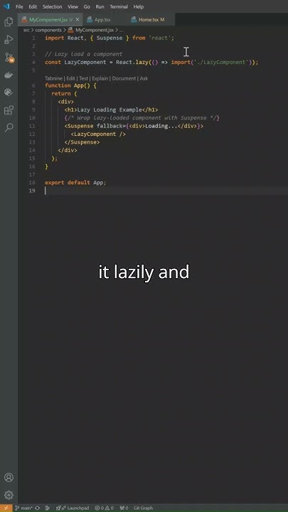 Lazy Loading In React ⚛️ Coding Reactfrontend Reactjs Foryou