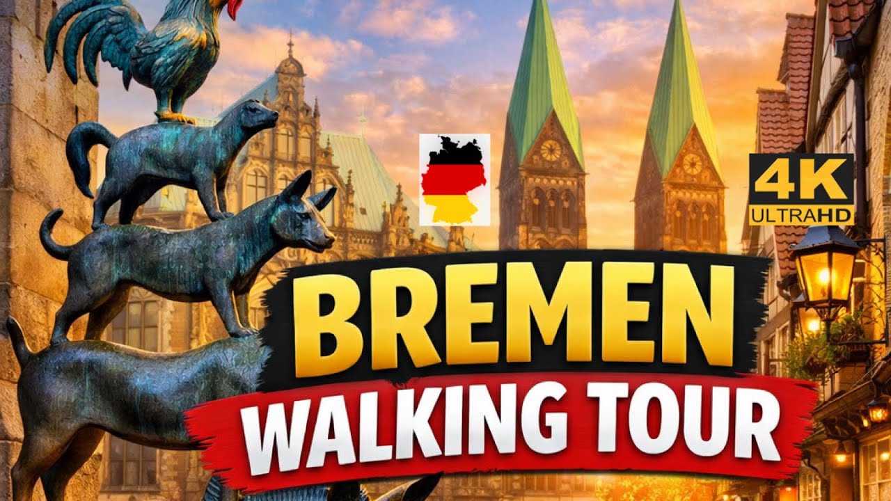 BREMEN-Germany 🇩🇪 Beauty of the World | A Self-Guided City Walking Tour ...