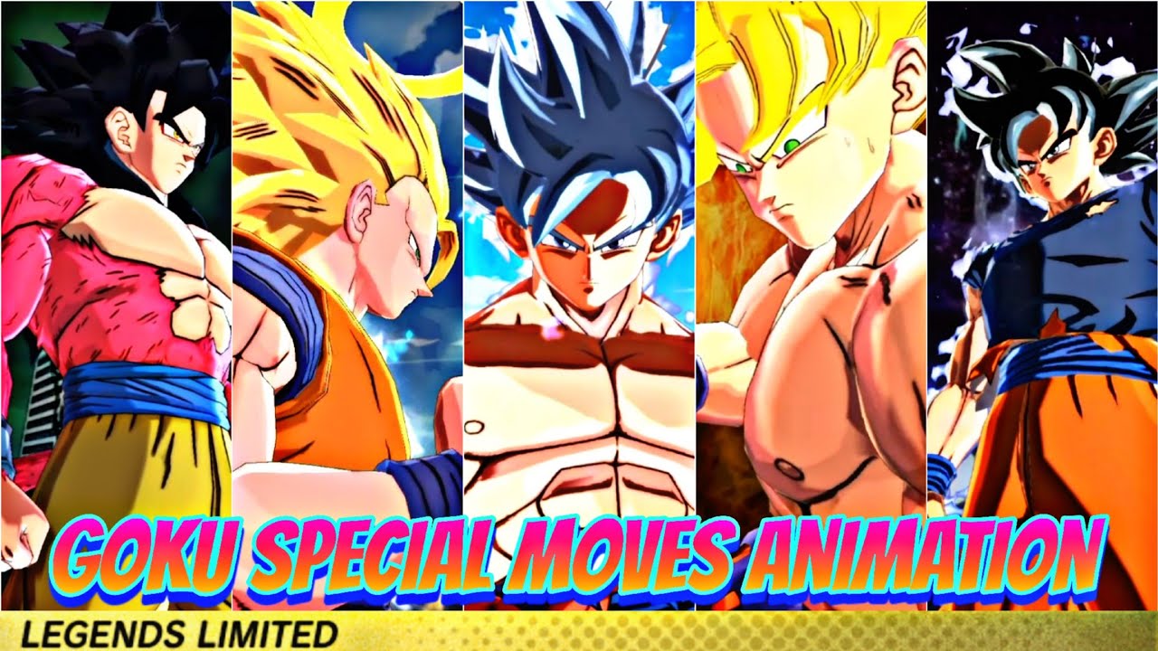 GOKU SPECIAL MOVES ANIMATION!! 🔥 IN DRAGON BALL LEGENDS - YouTube