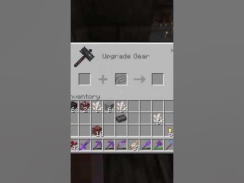 How to make a netherite hoe in minecraft - YouTube
