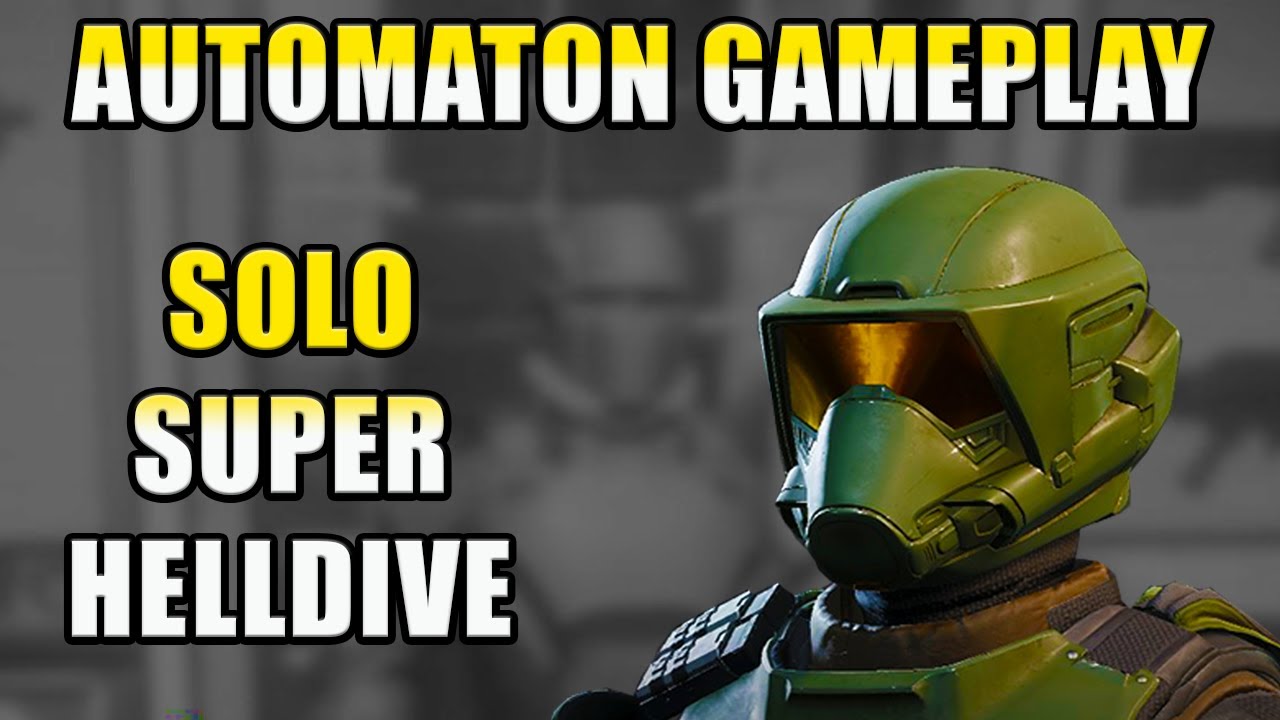 Helldivers 2 - This Is How You Solo A Super Helldive Mission Against Automatons (All Clear ...