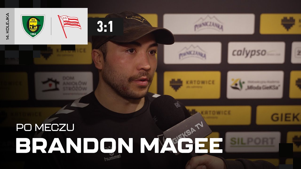 Brandon Magee po meczu GKS Katowice - Comarch Cracovia 3:1 (21.10.2022 ...