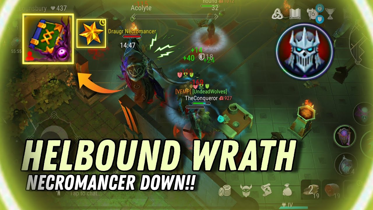 Necromancer DOWN! Helbound Class Crushes Hard Mode Odins! - YouTube