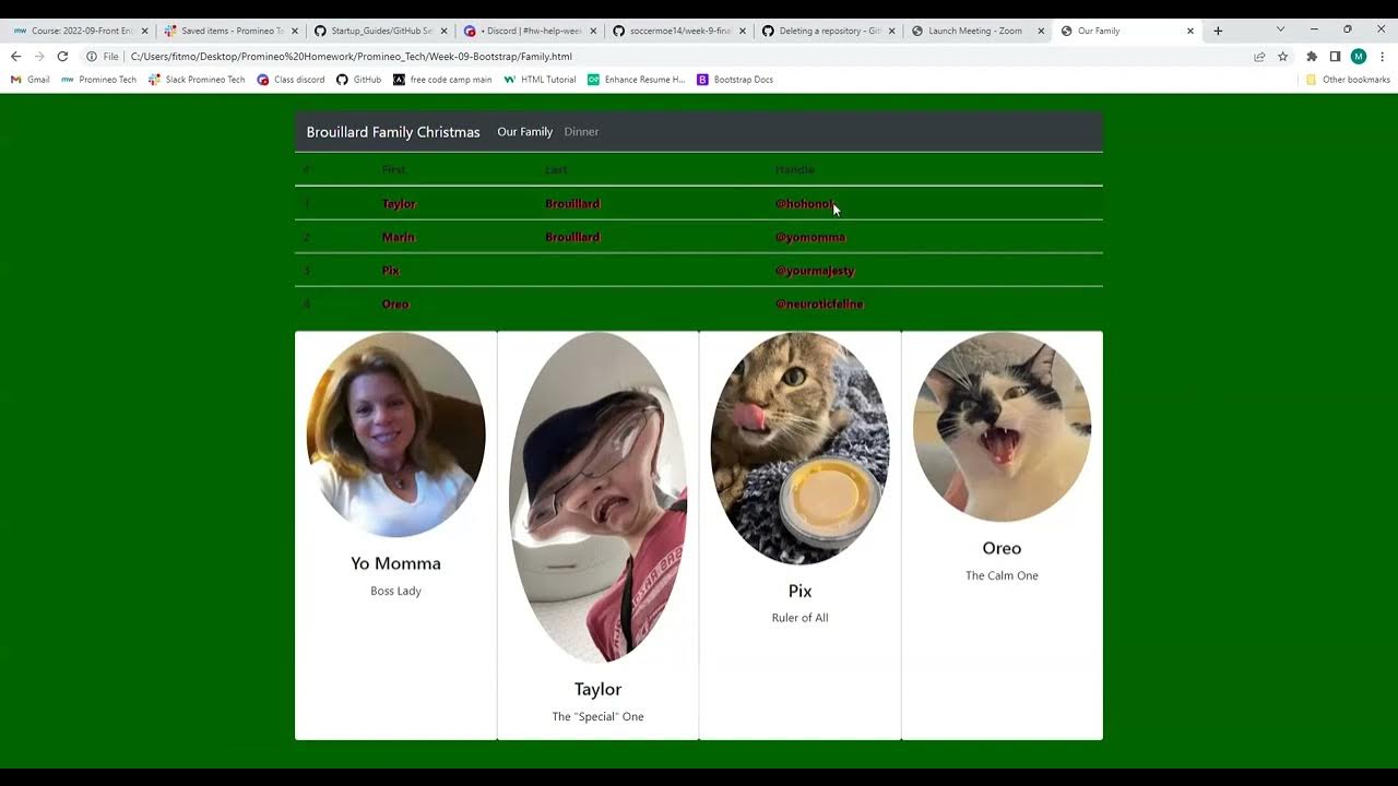 Bootstrap Website week 9 - YouTube