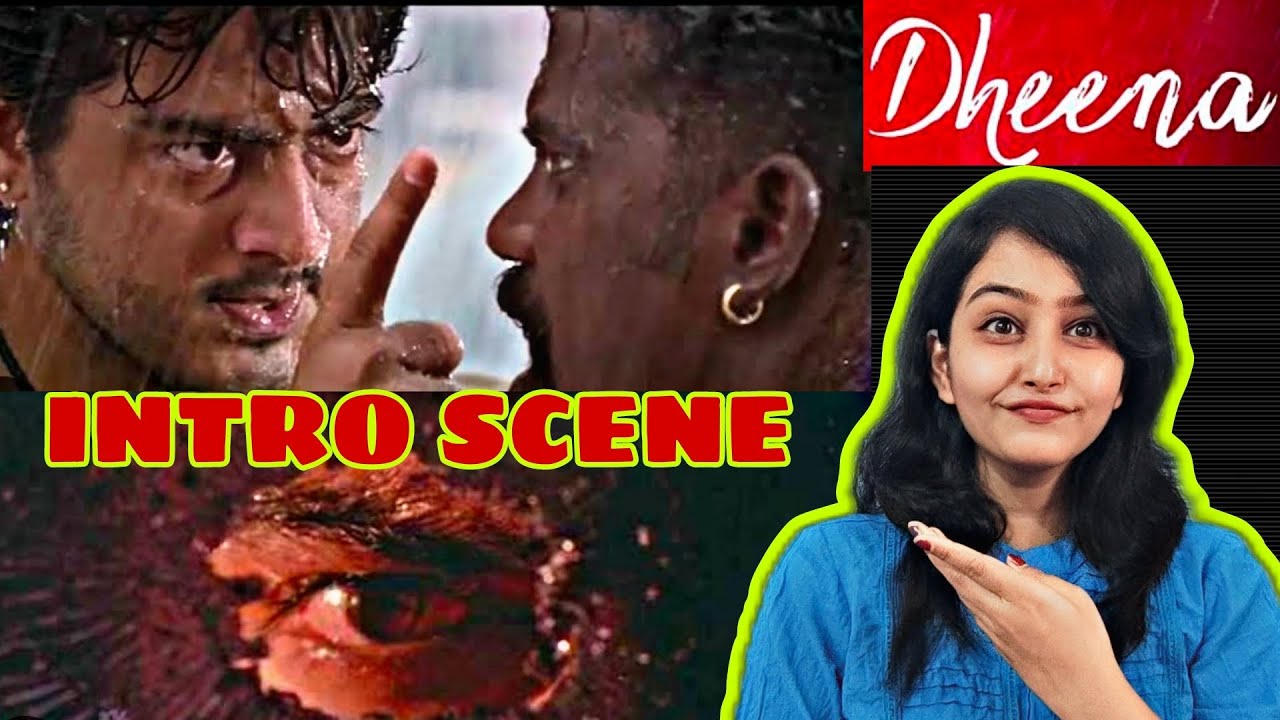 Dheena Movie Mass INTRO SCENE Reaction | Ajith Kumar | Priyanka world Reaction - YouTube