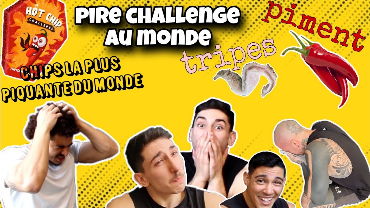 Manger la chips la plus piquante du monde ( les pires challenge ) - YouTube