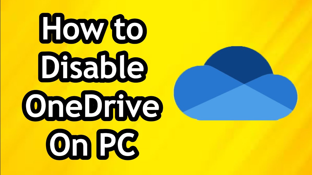 How To Disable and Stop Syncing a Folder on OneDrive On PC - YouTube