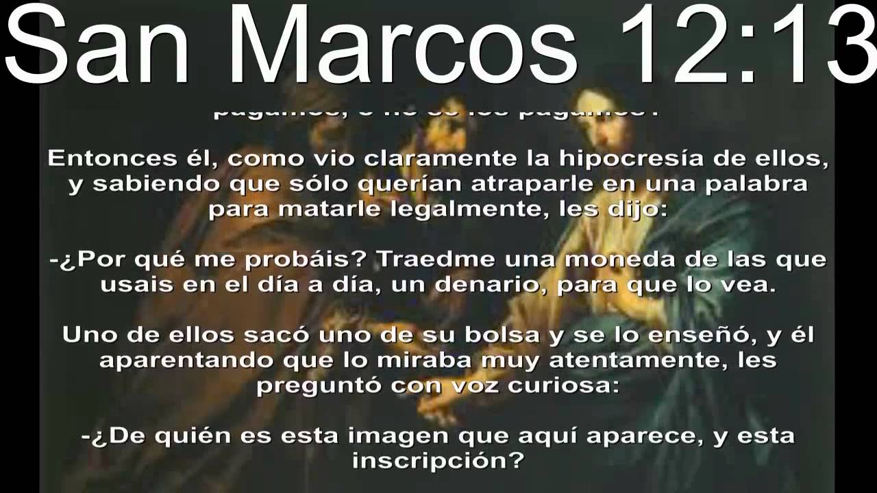 Nuestro Señor San Marcos 12 13 Vida Jesus Cristo-Cristo Jesús Book Vida ...