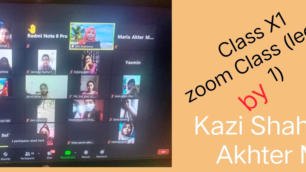 Zoom Class For 1st year students (Lecture 1) - YouTube