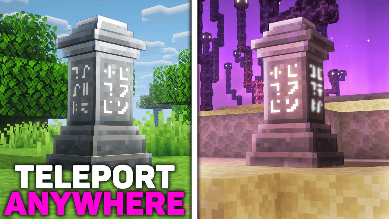 How To Teleport Anywhere INSTANTLY In Minecraft! (Waystones Mod Guide ...