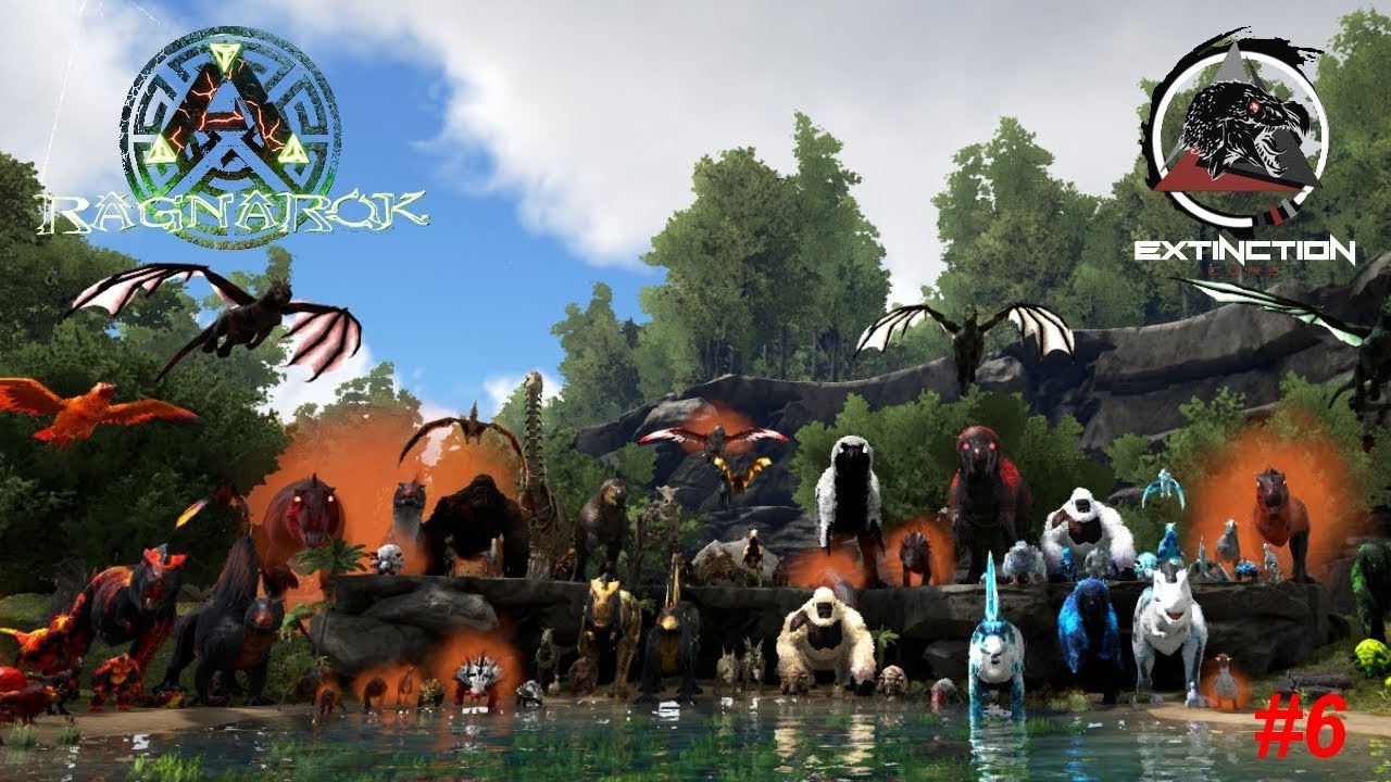 ARK Ragnarok Extinction Core #6 cave du desert part 1 - YouTube