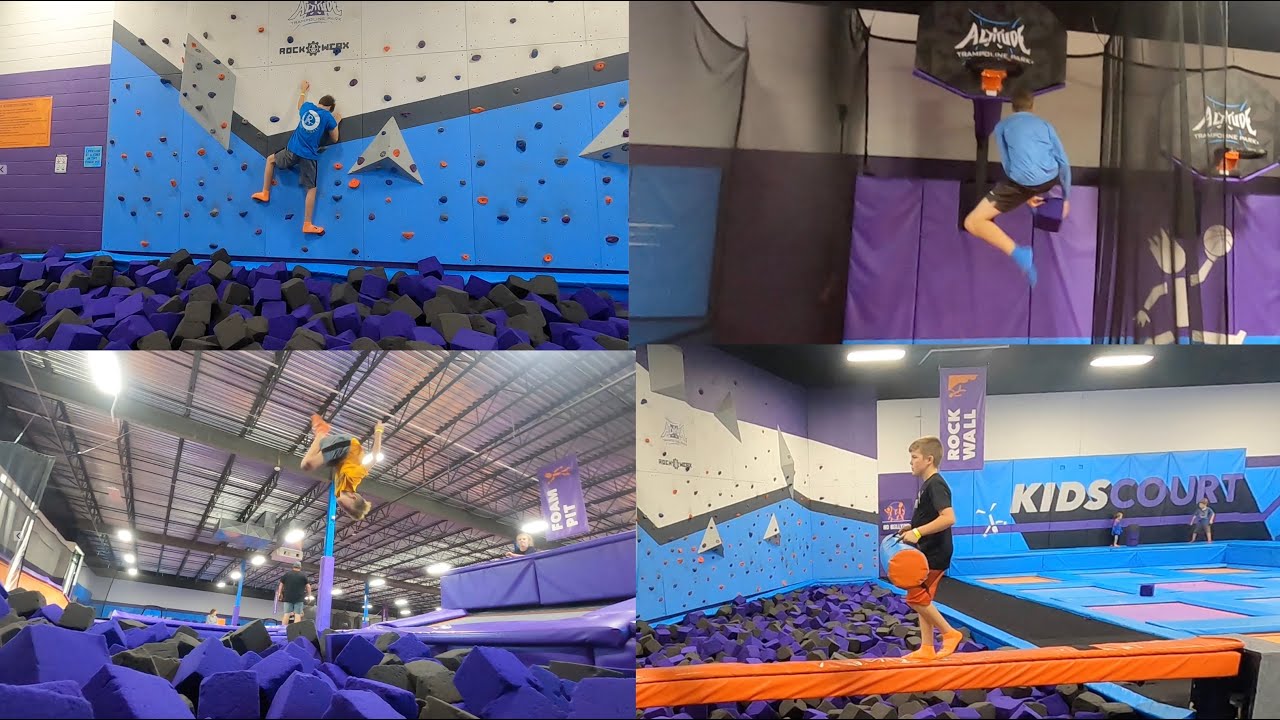 Trampoline Park Battle - YouTube
