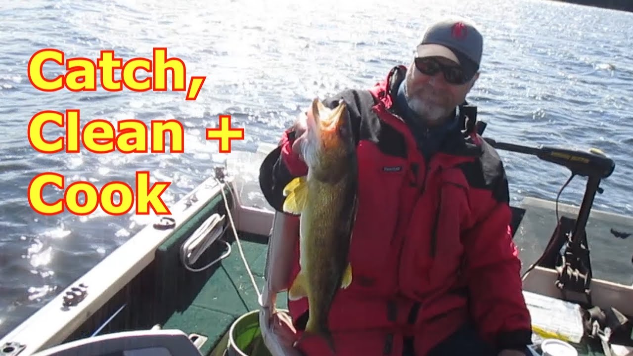 Walleye - Catch, Clean And Cook At Deer Camp - YouTube