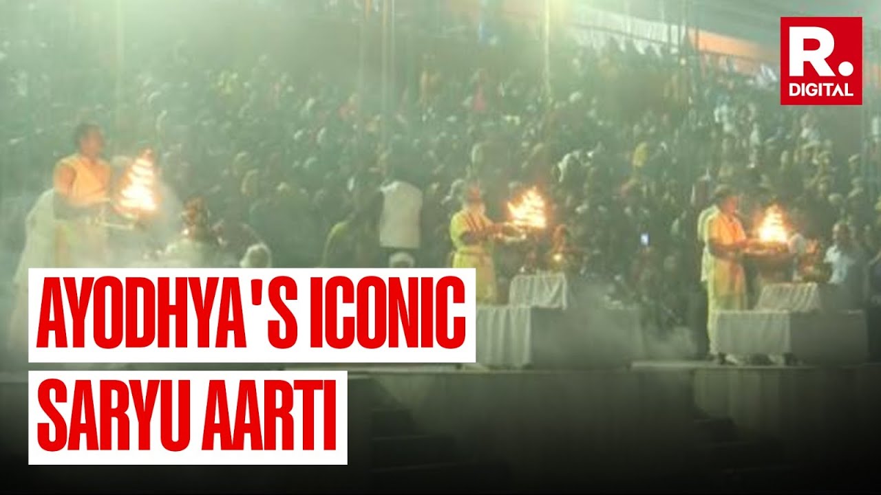 Watch The Iconic Saryu Aarti Performed On In Ayodhya Ahead Of Mega ...