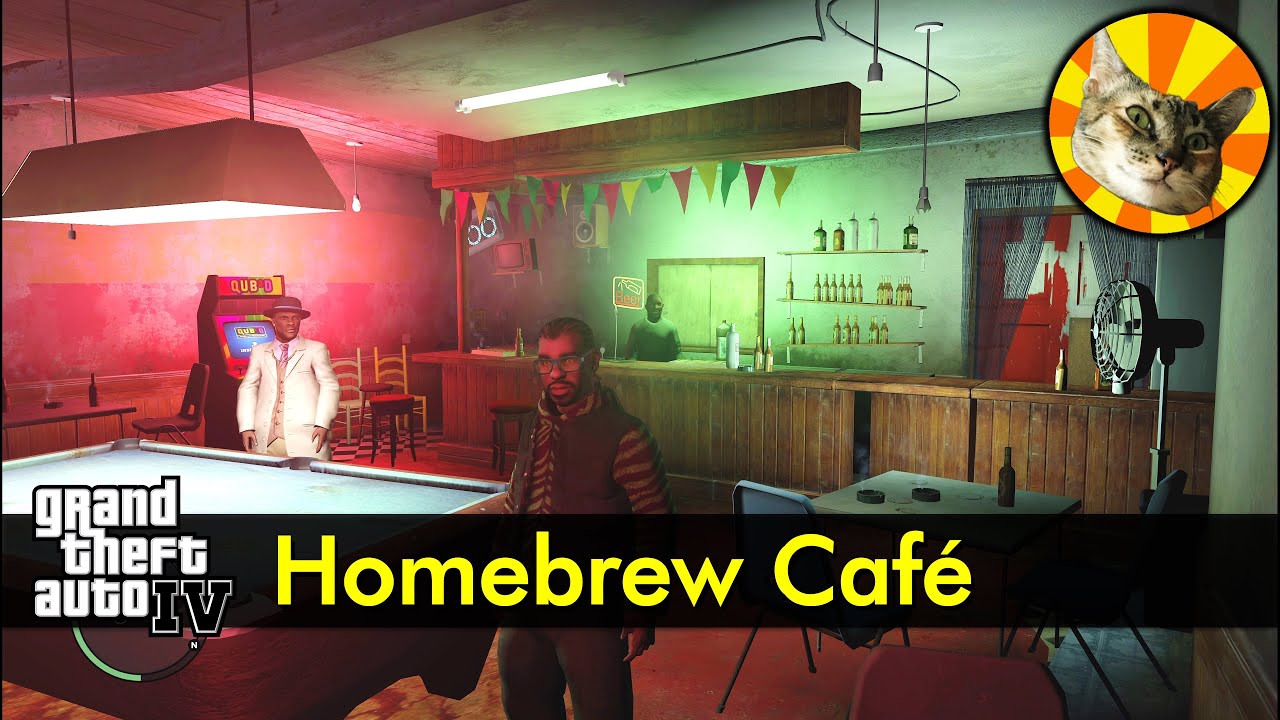Homebrew Cafe (at night) | GTA IV | The Game Tourist - YouTube