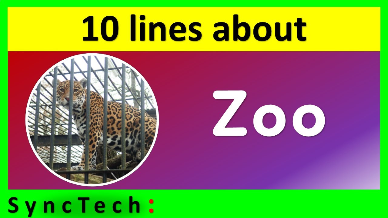 10 lines on zoo in English | Few lines about Zoo - YouTube