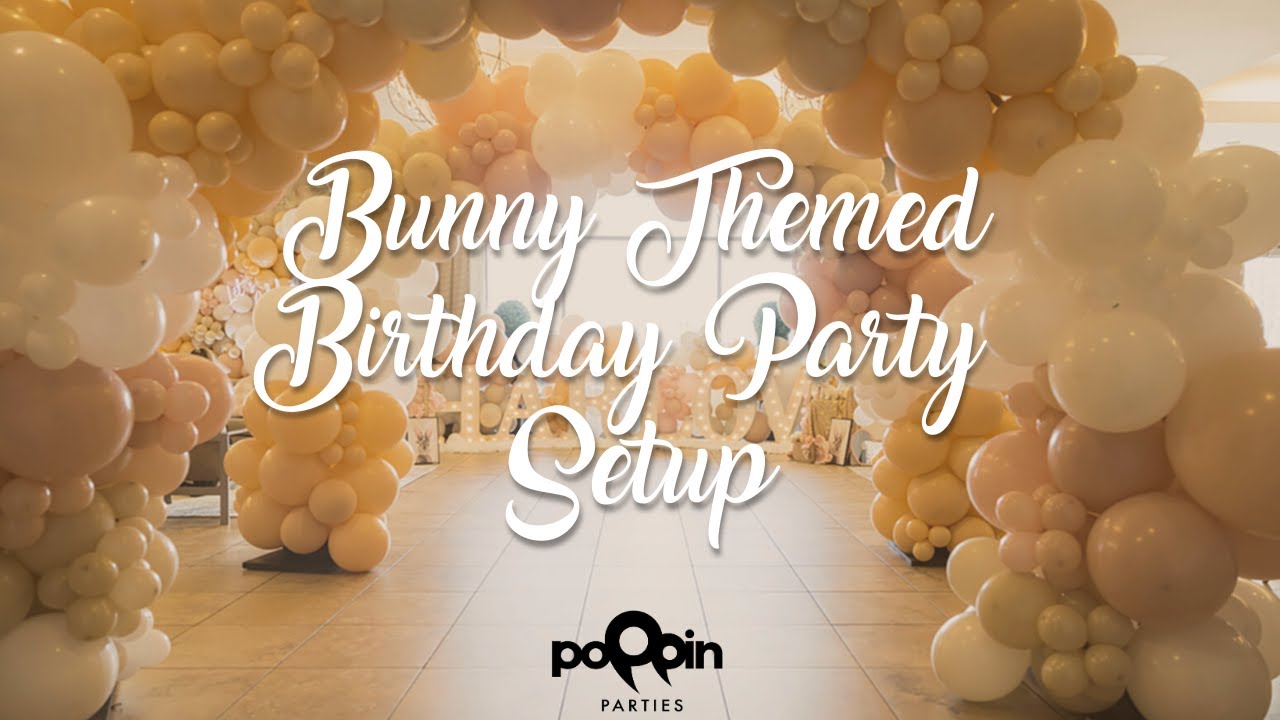 Bunny Themed Birthday Party Setup I Event Planners and Event Design ...
