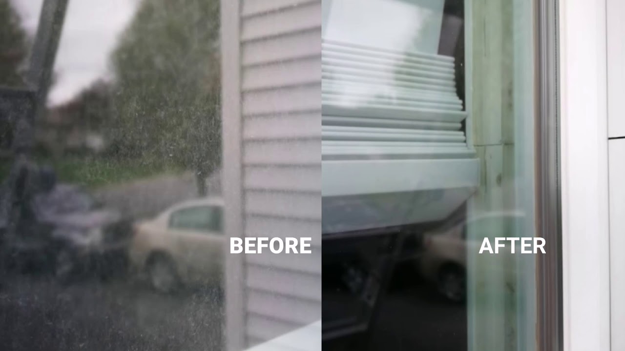 Before and After, Hard Water Window Polishing - YouTube