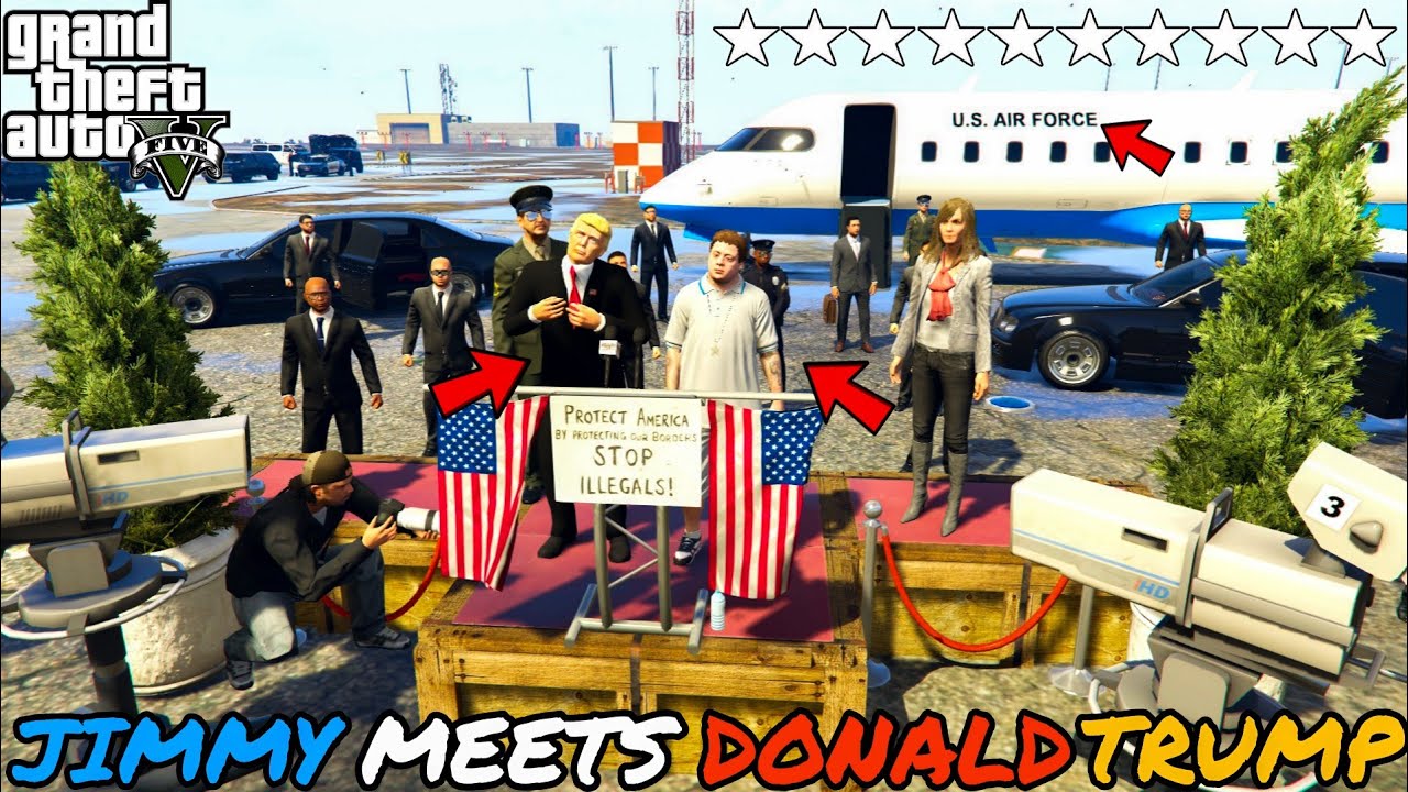 JIMMY MEETS DONALD TRUMP | GTA 5 - YouTube
