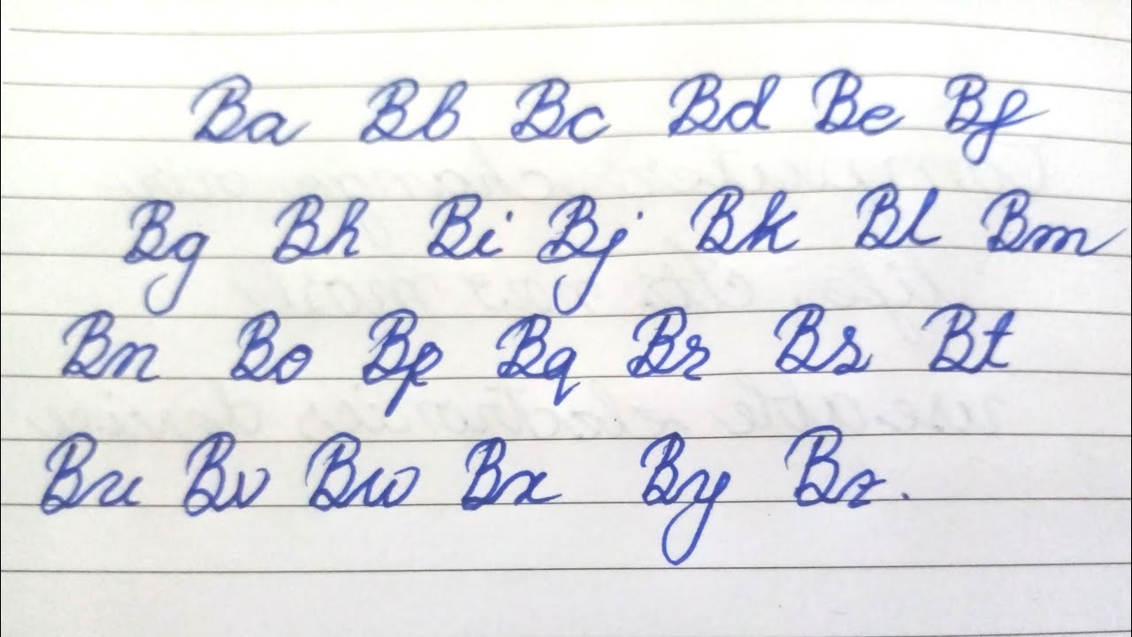 Cursives letter a - z. cursive handwriting. neat and clean handwriting ...