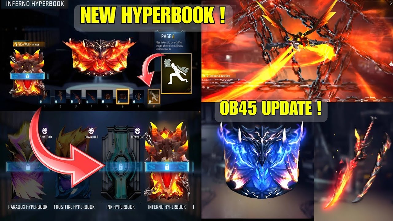 NEXT HYPERBOOK FREE FIRE | INFERNO HYPERBOOK FREE FIRE | OB45 UPDATE ...