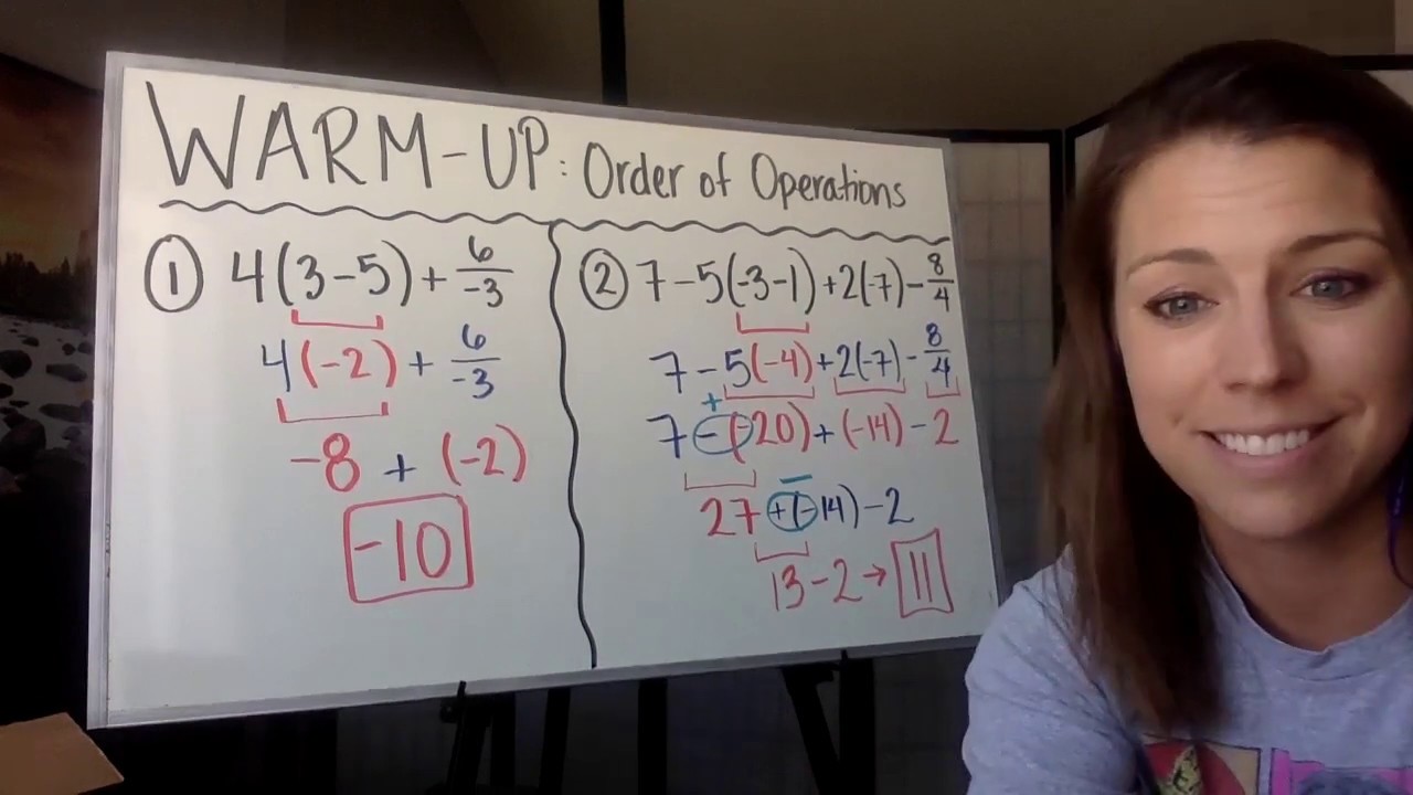 Evaluating Variable Expressions WARM UP - YouTube