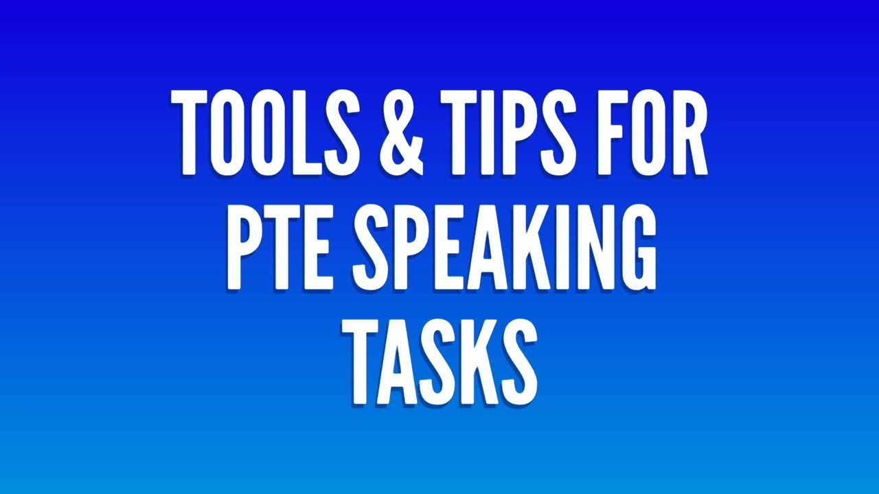 How to Practice for PTE Speaking: Tools and Tips - YouTube