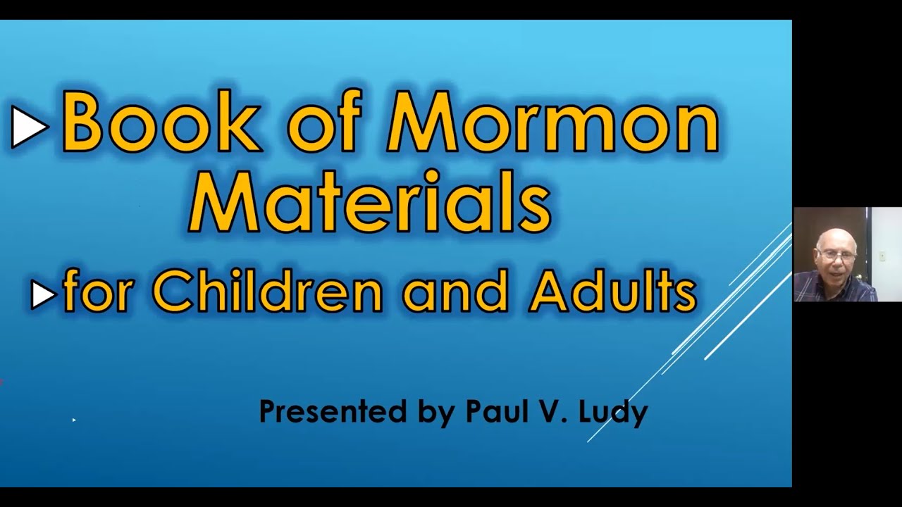 210906 BOM 1 Book of Mormon Materials from RLDS sources - YouTube