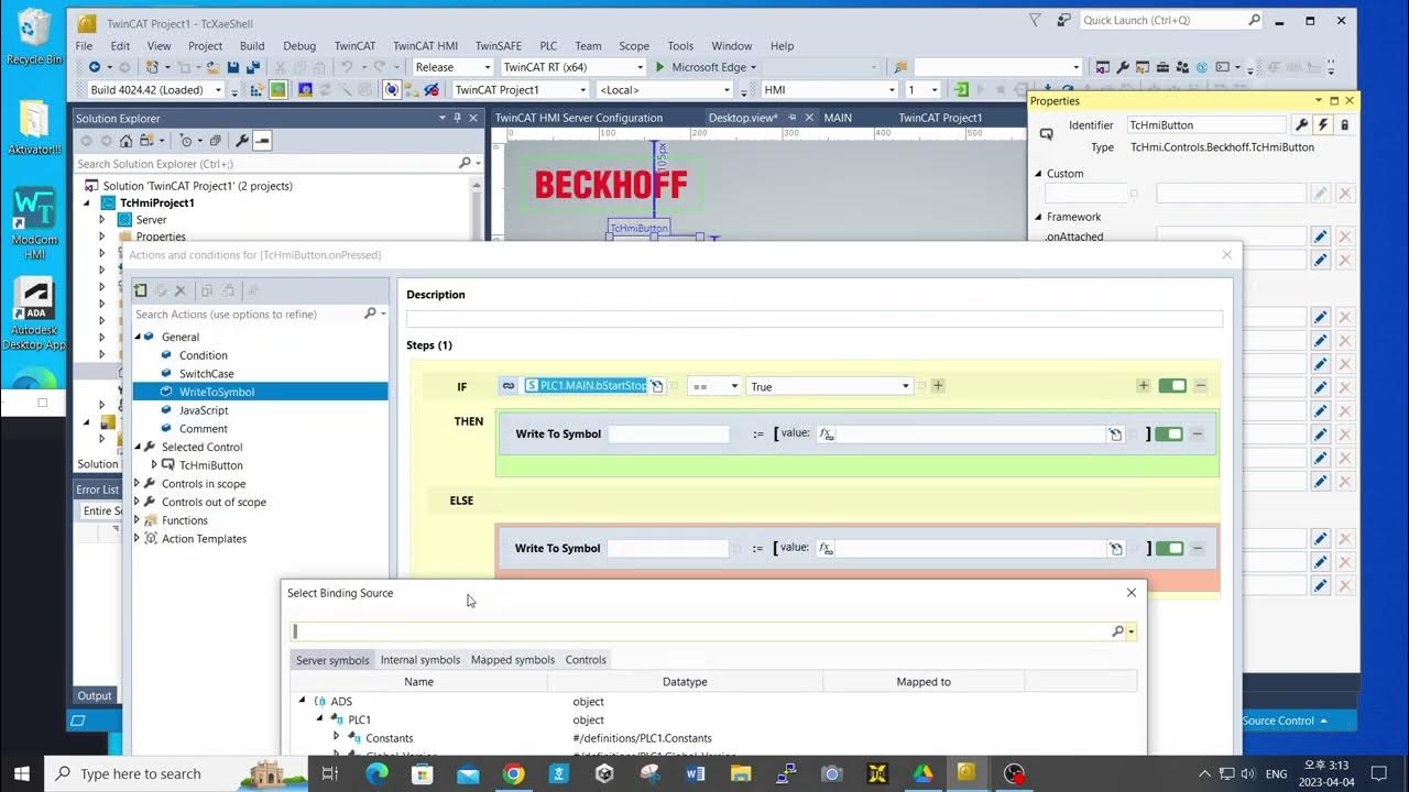 2023 04 04 TwinCAT HMI Example#1 - YouTube