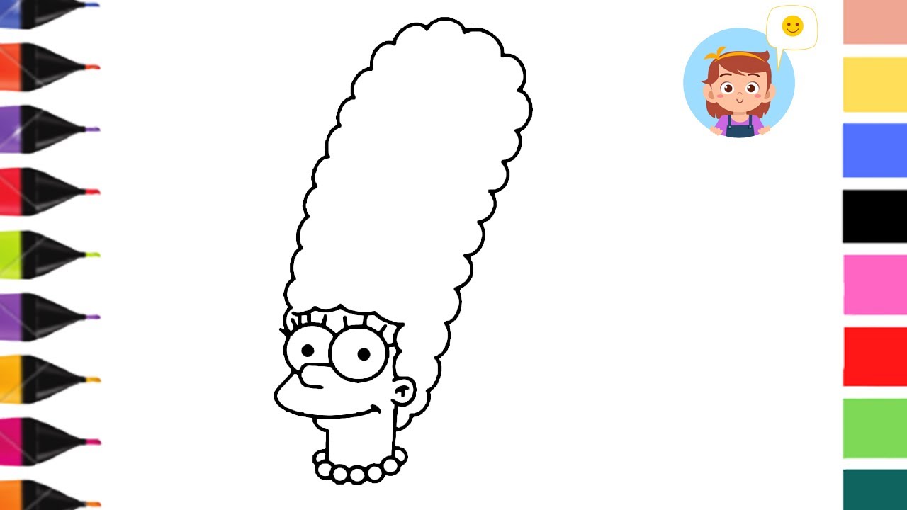 How to Draw Marge Simpson Easy | Drawing for Kids - YouTube