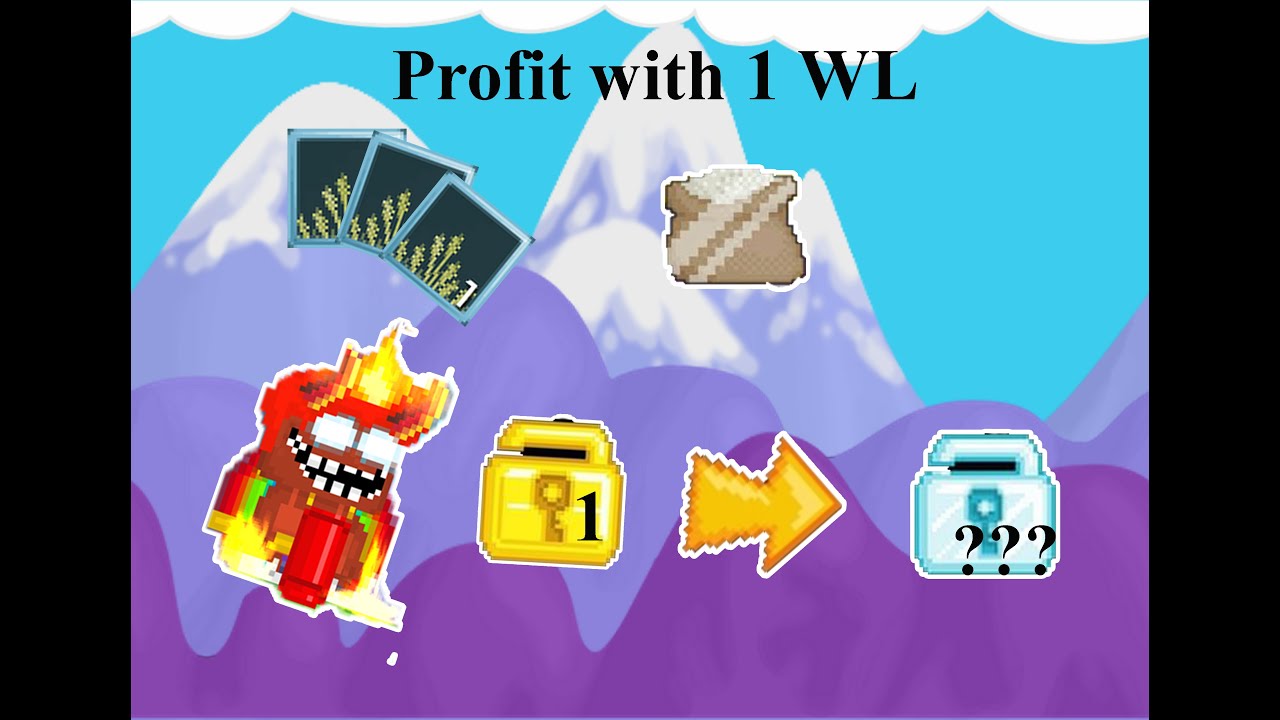 How To Profit With 1 WL - Growtopia - YouTube