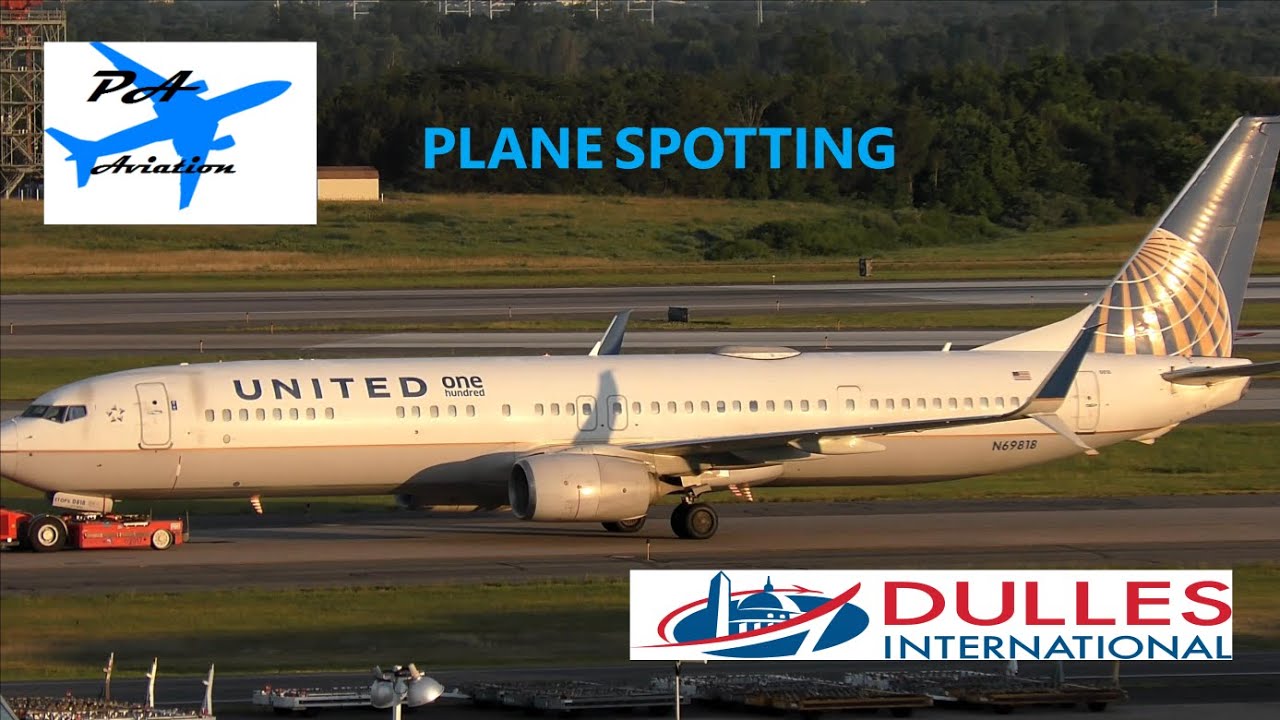 MORNING ARRIVALS and DEPARTURES at IAD Washington Dulles Airport - YouTube