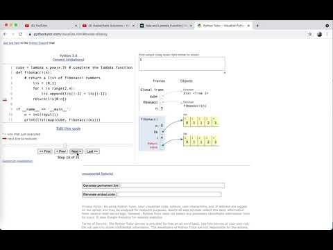 Map and Lambda Function HackerRank Python - YouTube