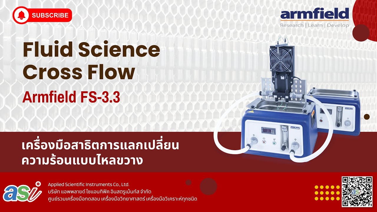 Armfield FS-3.3 Crossflow Heat Exchanger - YouTube