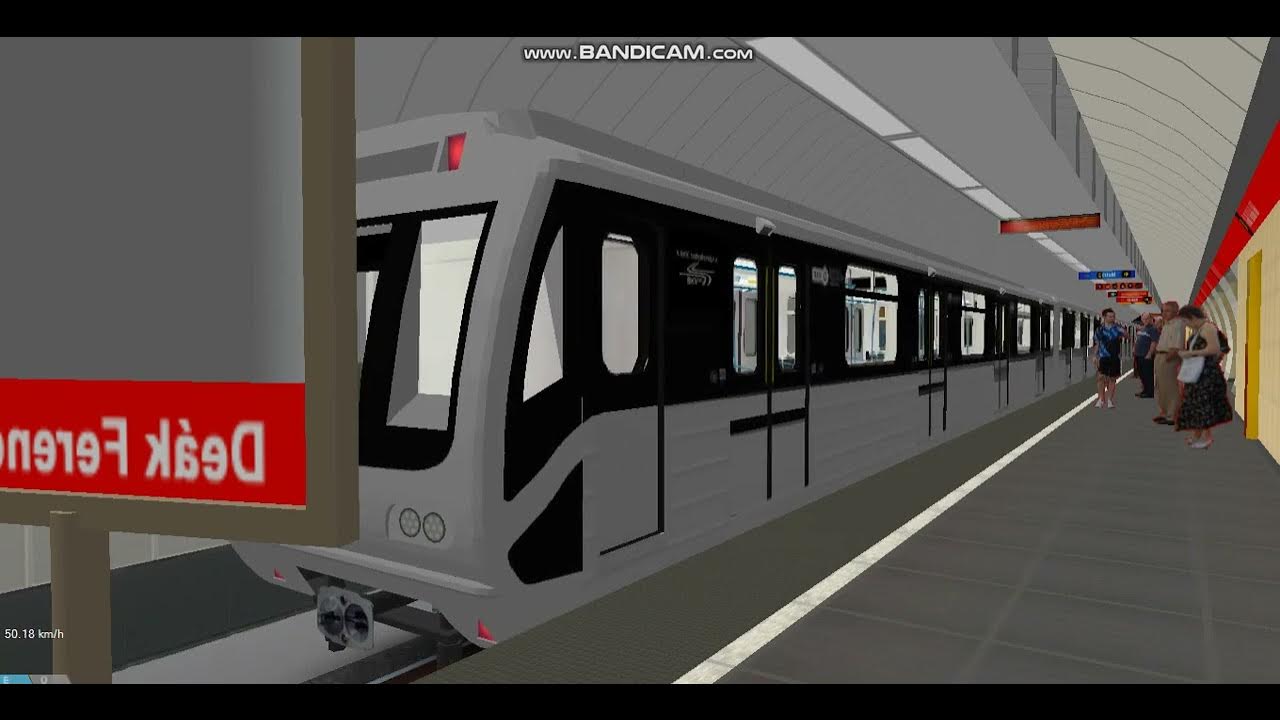 OpenBVE M2-es metró: (Puskás Ferenc Stadion - Deák Ferenc tér) (2023. január 3. kedd) (2/2 ...