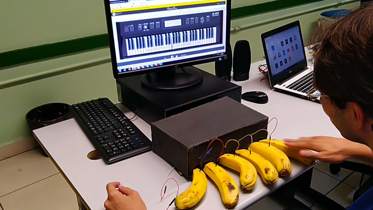 Piano de banana com Arduino Leonardo - Feira Técnico Científico ...