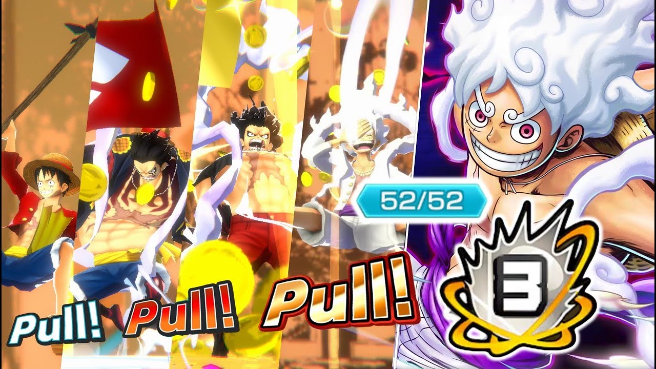 Summoning Until Gear 5 Animation on The New EX Four Emperors Luffy ...
