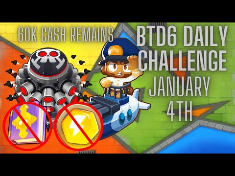 BTD6 Daily Challenge | No Feet | January 4th, 2023 (60K Cash Remains ...